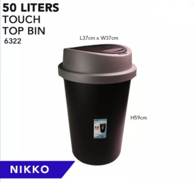 Nikko Trash Bin 50 Liters | Lazada PH