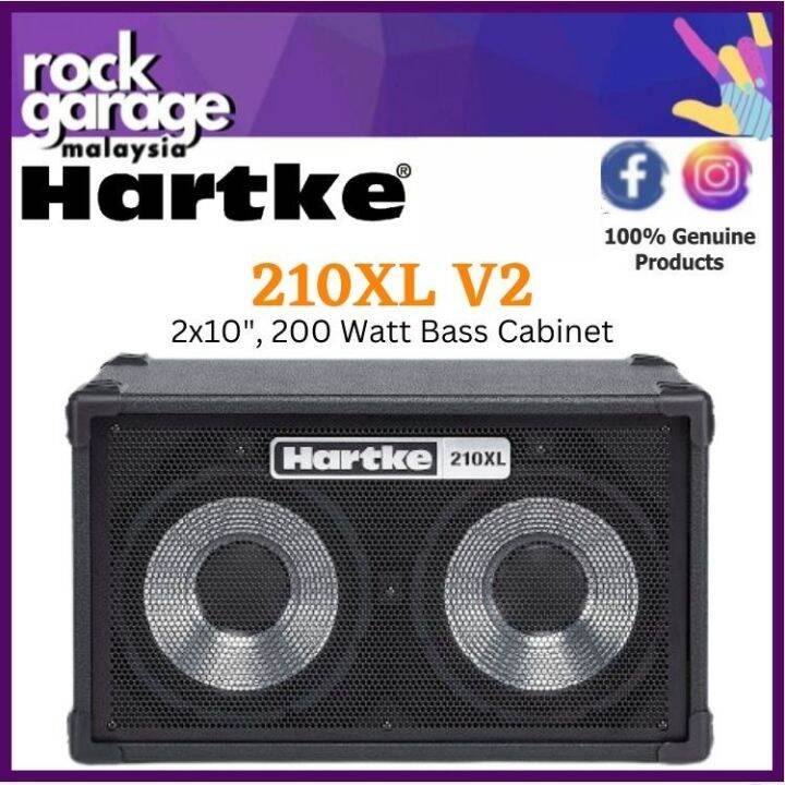 Hartke 210XL V2 - 2x10", 200 Watt Bass Cabinet (210-XL-V2/210XLV2) | Lazada