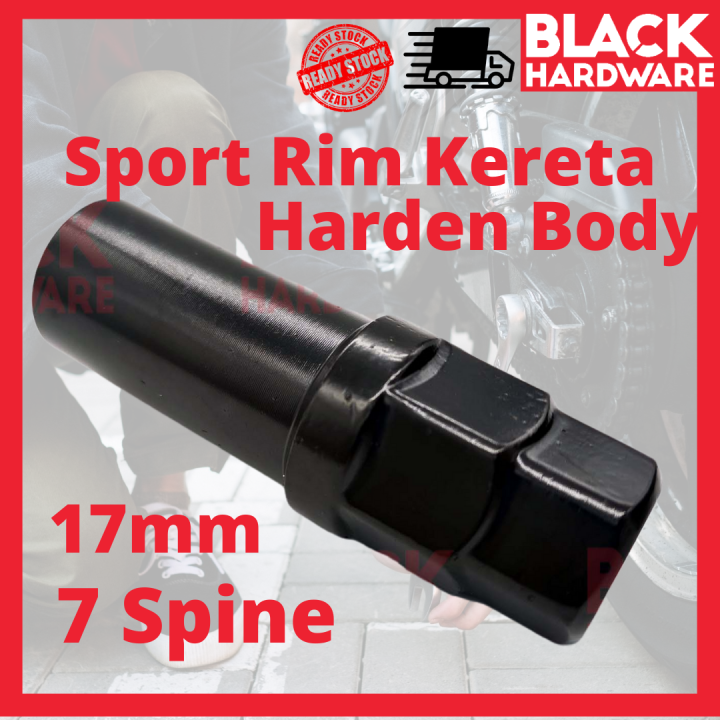 Black Hardware 7 Spine Kereta Tayar Car Tyre Tire Wheel Rim Spanner Air ...