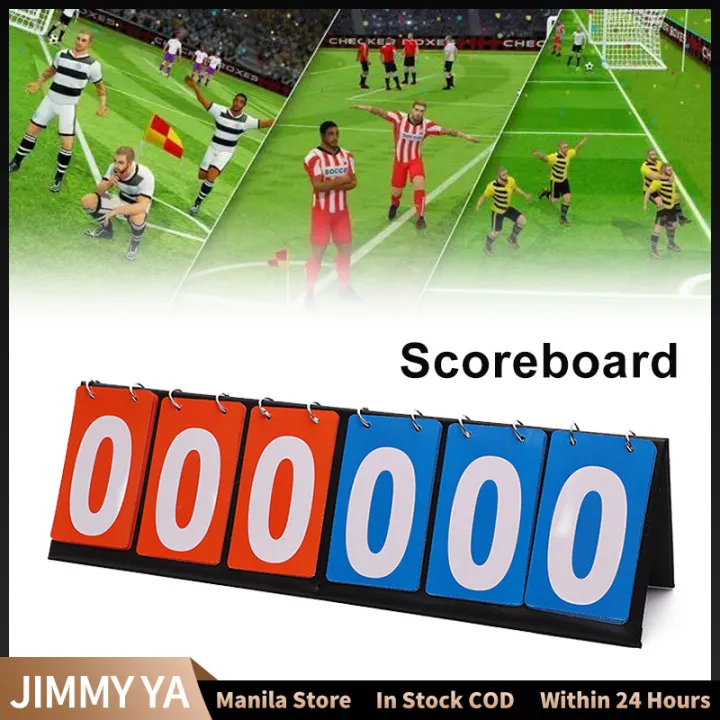 6 Digital Tabletop Scoreboard Score Keeper For Football Badminton Table ...