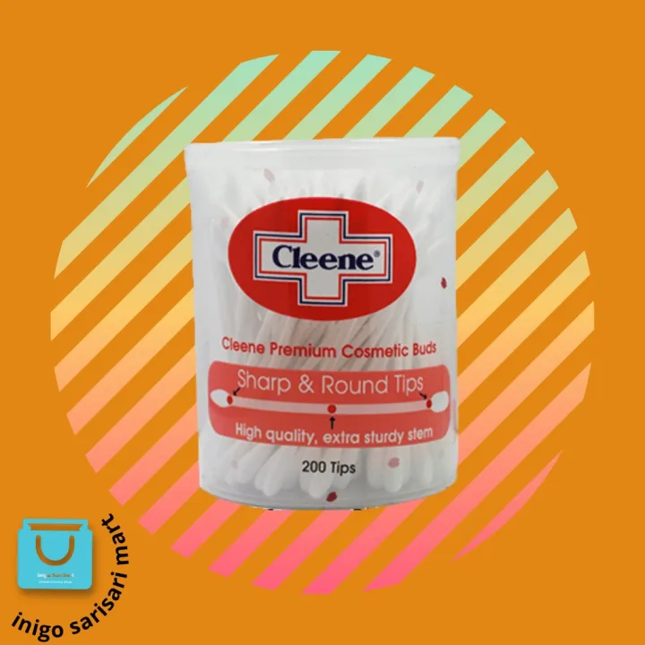 Cleene Premium Cosmetics Sharp Round Ends Cotton Buds 200 Tips - LT ...