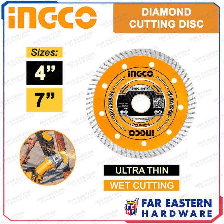 INGCO Diamond Cutting Disc 4" | 7" Ultra Thin Wet Cutting INAC | Lazada PH