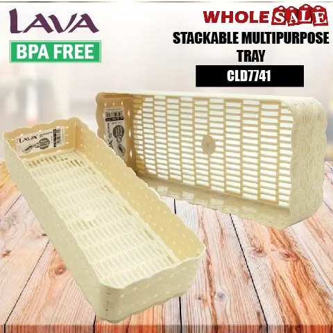 LAVA Stackable Multipurpose Tray Basket Kitchen Tool Storage / Bekas ...