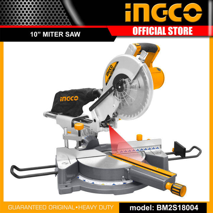 Ingco BM2S18004 10" Miter Saw / Mitre Saw 1800W IPT | Lazada PH