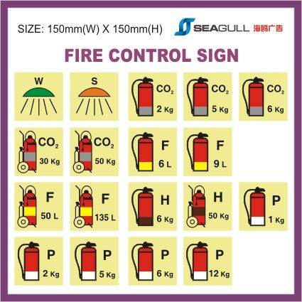 Fire Control Symbol Signage Kecemasan Kebakaran Fire Reel Hose Fire ...