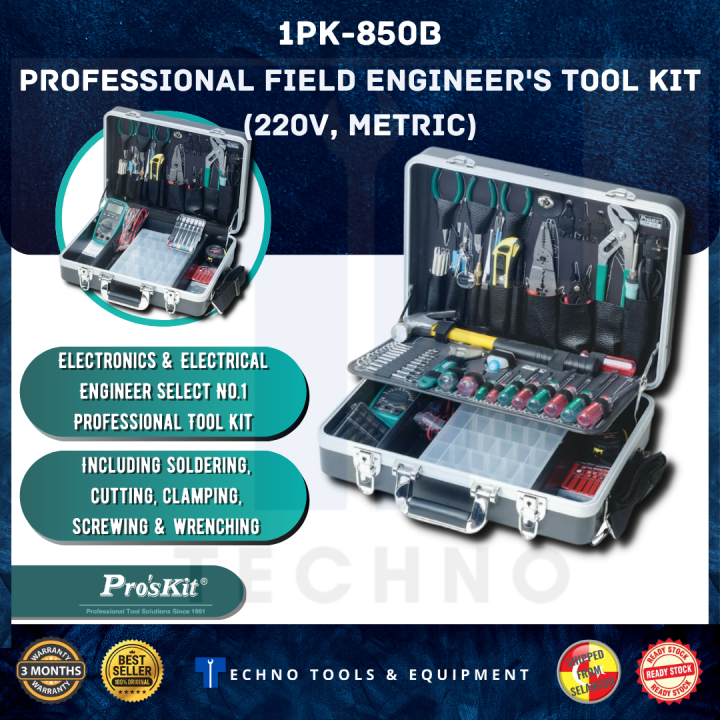 PRO'SKIT 1PK-850B Professional Field Engineer's Tool Kit (NEW & ORI ...