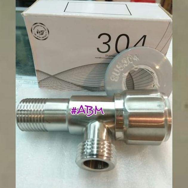 stop kran stainless single - kran closet stainless sus304 | Lazada ...