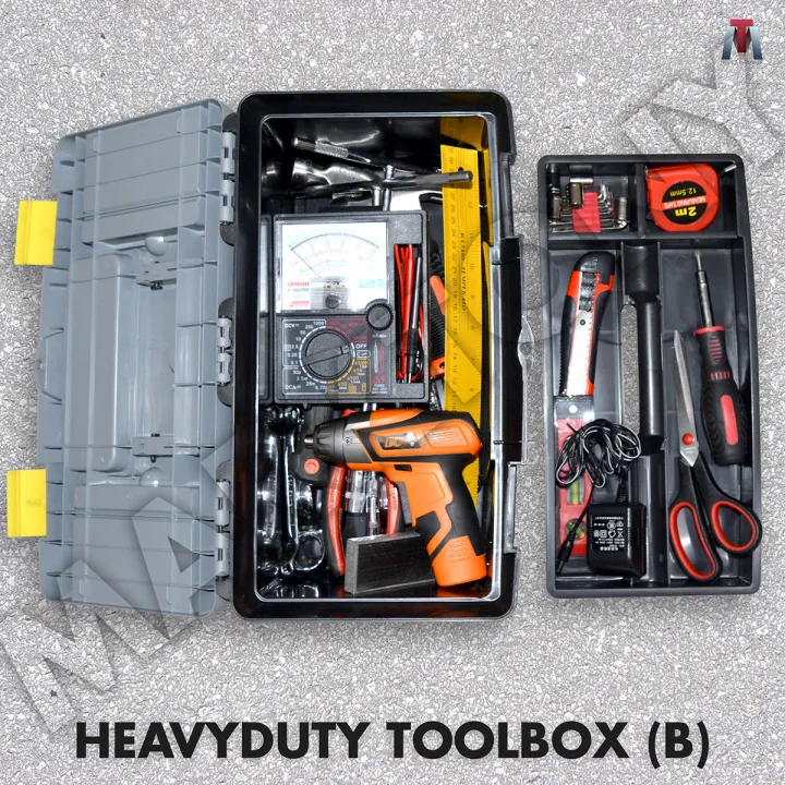 Heavy Duty Hard Plastic Tool Box Portable Organizer (Big) | Lazada PH