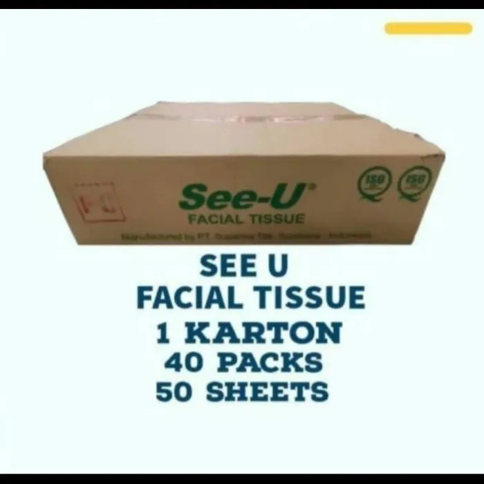 Tissue Tisu See U 50 Sheet Karton / Dus Isi 40 Pack See-U Travel Pack ...