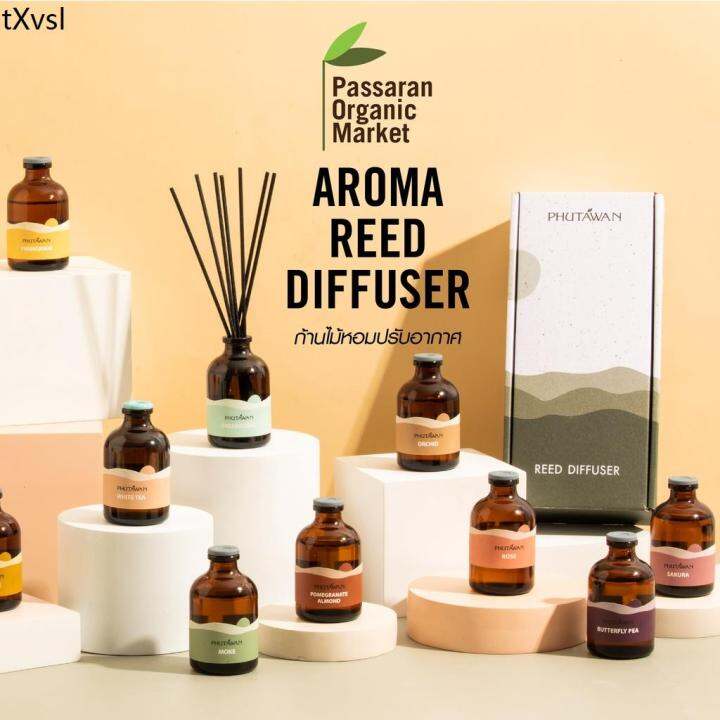 ก้านไม้หอมปรับอากาศ 50 ml Phutawan Aroma Reed Diffuser | Lazada.co.th