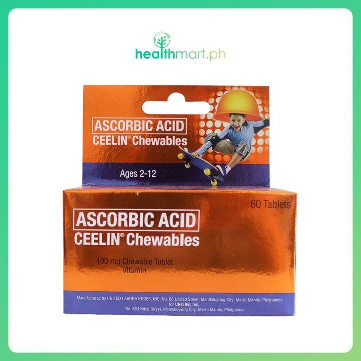 Ceelin Chewables 100mg (60 tablets) | Kids Vitamins | Lazada PH