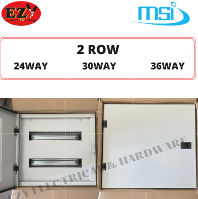 MSI METAL CLAD DB BOX 2ROW Enclosure MCB 2 ROW 24 30 36 WAY [24W/30W/36WAY] | Lazada