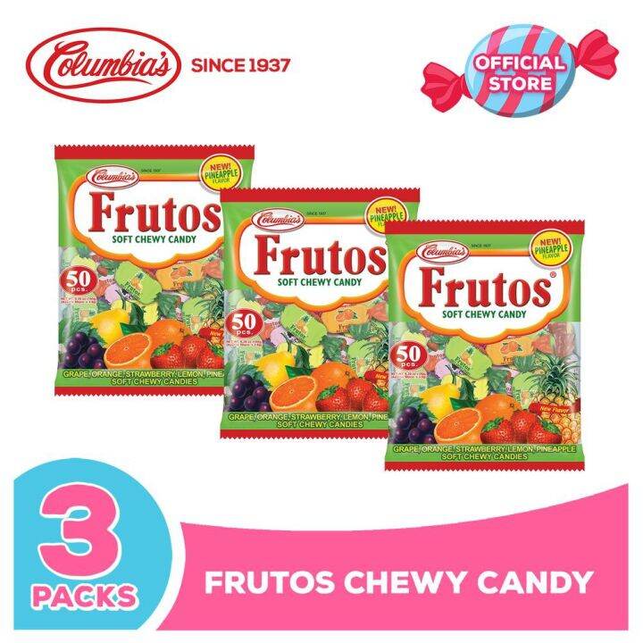 Columbia Candies Frutos Original Chewy Candy Bundle of 3 | Lazada PH