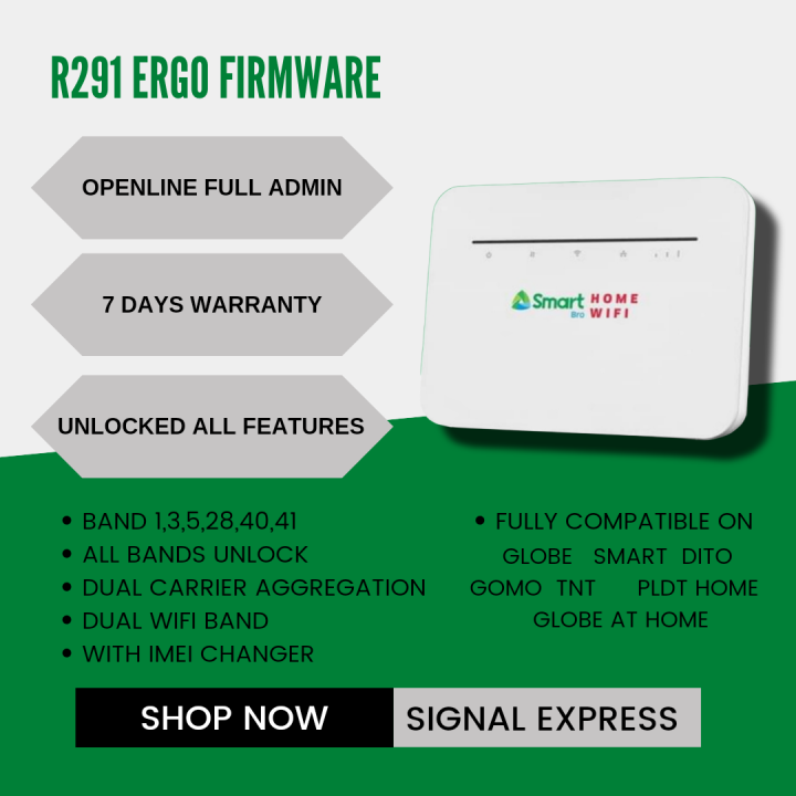 OPENLINE CAT 6 BOOSTEVEN R291(BRAND NEW) SMARTBRO/PLDT HOME PREPAID WIFI | Lazada PH