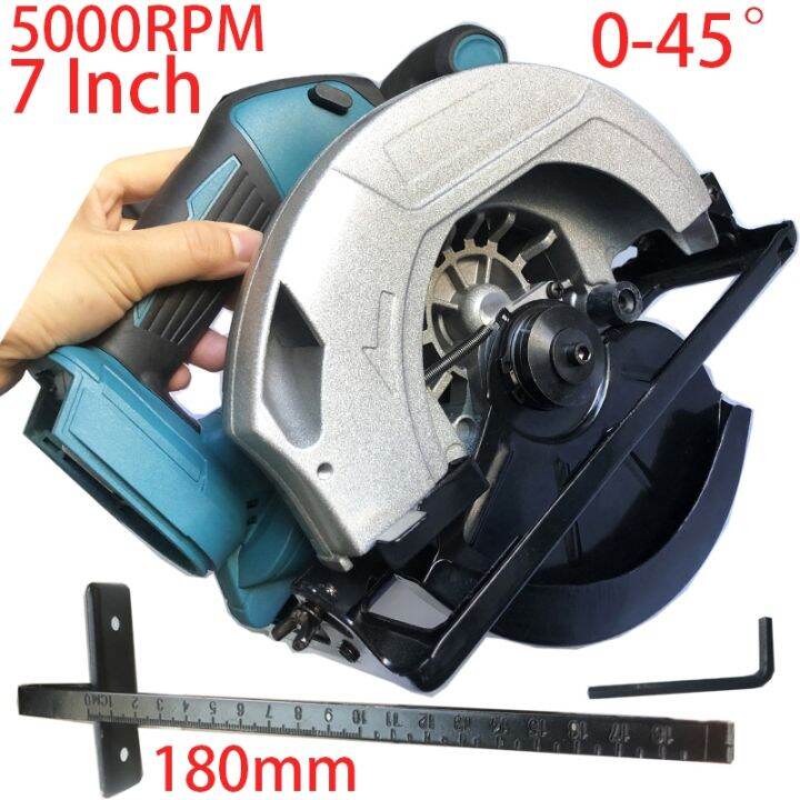 7 inch Brushless Electric Circular Saw Handle Power Tools Dust Passage ...