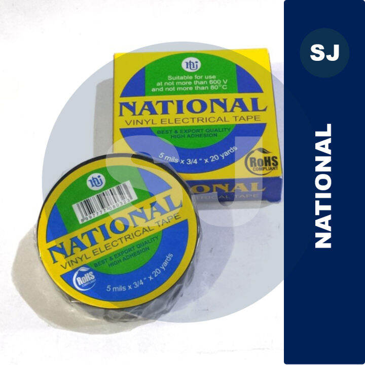 Isolasi Listrik National Vynil PVC Lem Selotip Nasional | Lazada Indonesia