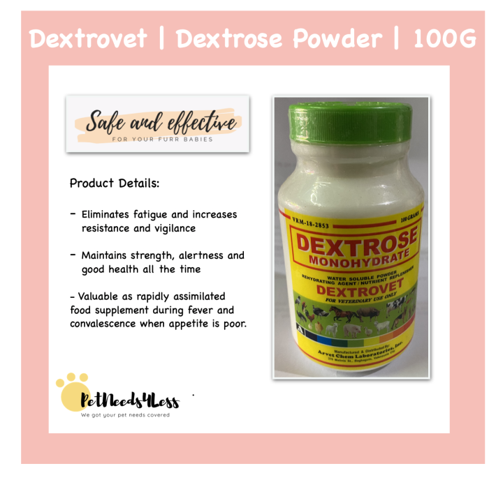 Dextrovet Dextrose Powder Mega-Energizer (100g) | Lazada PH