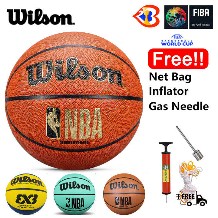 WILSON FIBA Basketball NBA Official Match Training Basket ball Size 7 ...