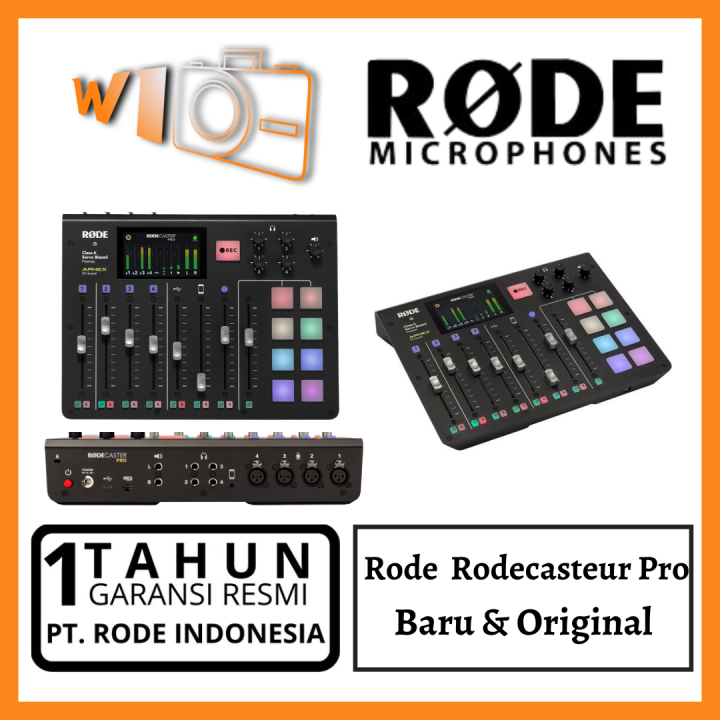Rode RODECaster Pro Integrated Podcast Production Studio Audio Mixer ...