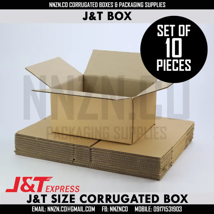 NNZN Corrugated Box J&T Size JNT Size Corrugated Shipping Kraft Box ...
