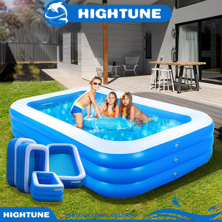 HIGHTUNE Swimming Pool Kids Family Pool Indoor Outdoor Extra Large ...