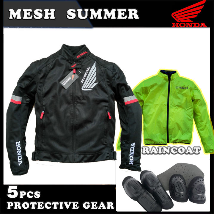 Honda Men's Motorcycle Motorbike Motocross Racing Jacket With Raincoat ...