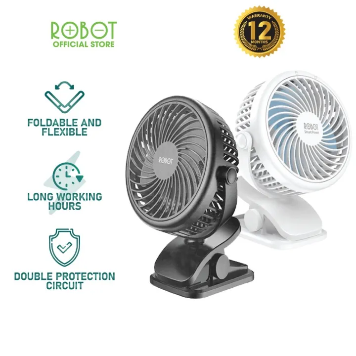 C3C1 ROBOT Fan RT-BF10 Mini USB Fan Rechargeable Portable Fan Electric ...