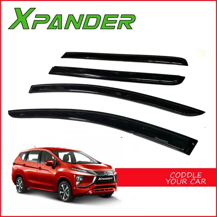 Rain Guard (Black) Window Door Visor for Mitsubishi Xpander | Lazada PH