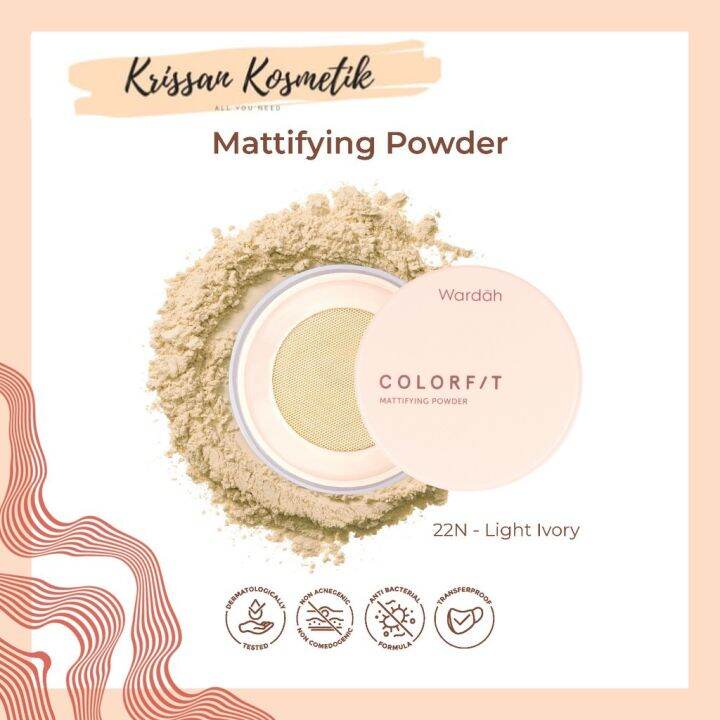 Wardah Colorfit Mattifying Powder - Bedak Tabur Dengan Oil Control ...