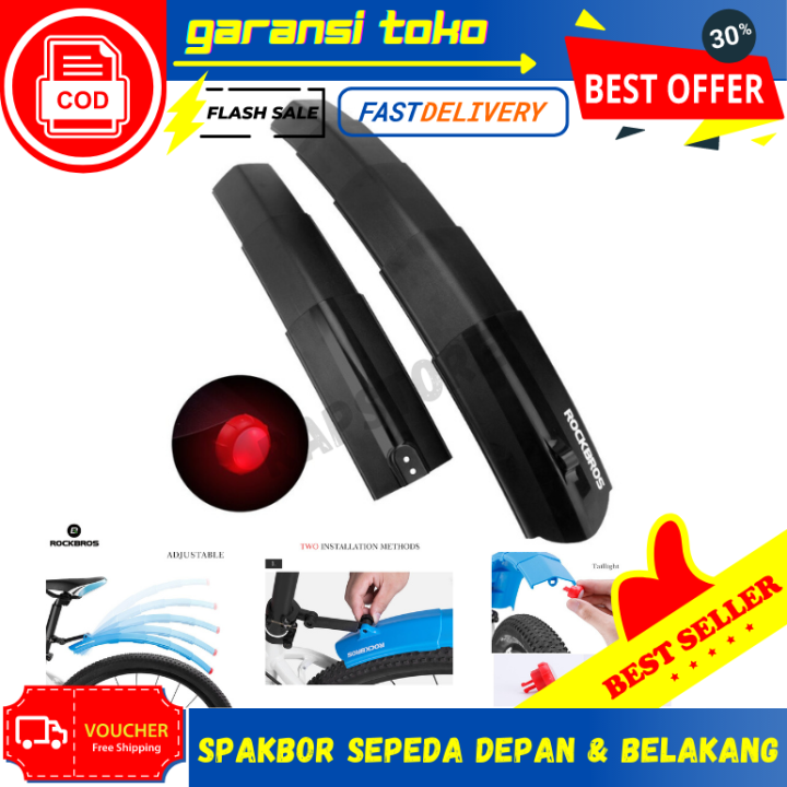 Rockbros Spakbor Sepeda Depan & Belakang Telescopic Folding MTB Bike ...