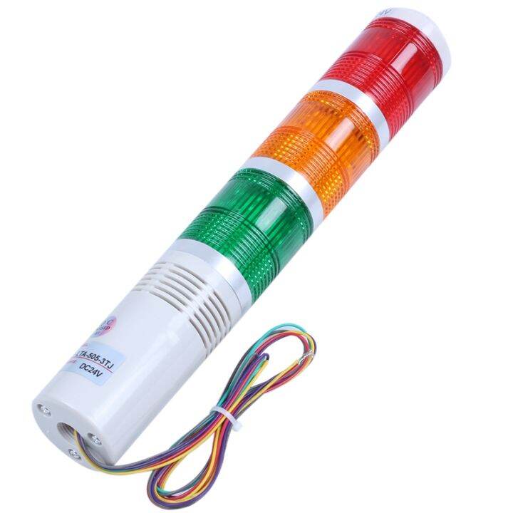 AC/DC 24V Red Green Yellow LED Lamp Industrial Tower Signal Light ...