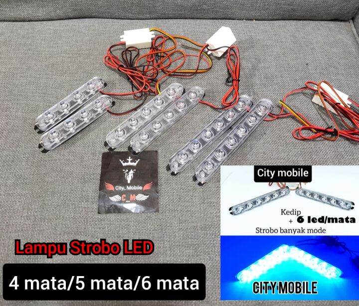 Sepasang Lampu LED Kolong motor kedap kedip 4 mata 5 mata 6 mata Dc 12Volt | Lazada Indonesia