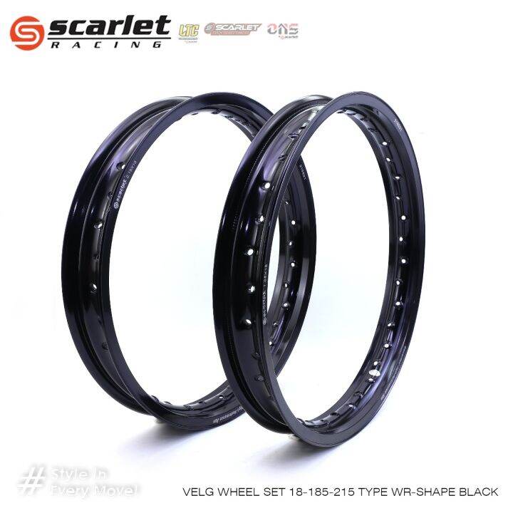 Scarlet Racing - Velg Pelak Pelek Rim Aloy Ring 18 185 215 | Lazada ...