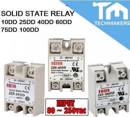 Fotek HeatSink Fotek 10A/25A/40A/75A/100A DC to DC Solid State Relay SSR - 10 DD/25 DD/40 DD/75 ...