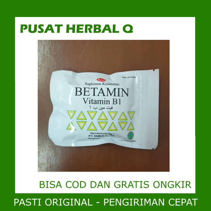 BETAMIN VIT B1 ZAK 100 TAB | Lazada Indonesia