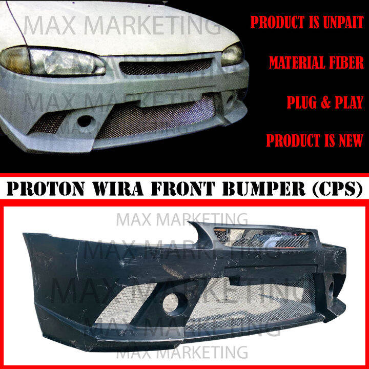 B1412 PROTON WIRA FRONT BUMPER (CPS) (FIBER) | Lazada