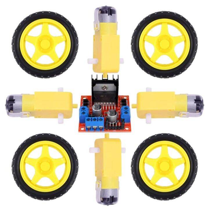 L298N Motor Driver Module Controller Board Dual H-Bridge With Robot ...