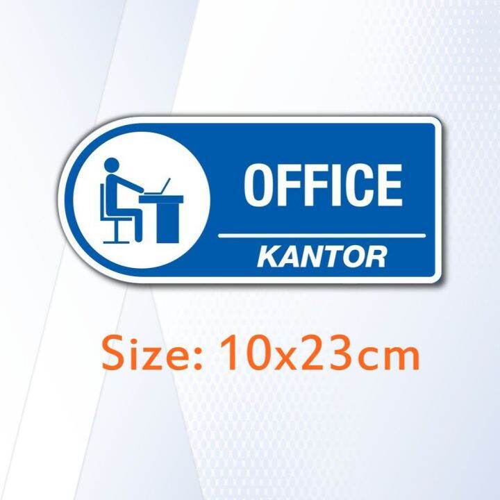 Signage Rambu Office Kantor Sign PVC Tebal 5mm | Lazada Indonesia