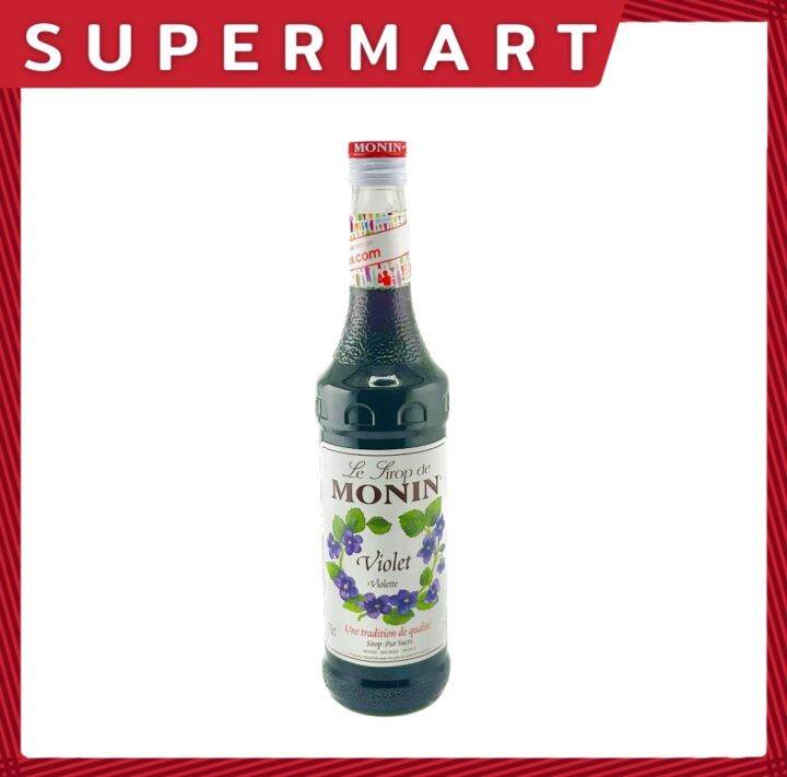 SUPERMART Monin Violet Syrup 700 ml. น้ำเชื่อมกลิ่นไวโอเล็ท ตราโมนิน ...