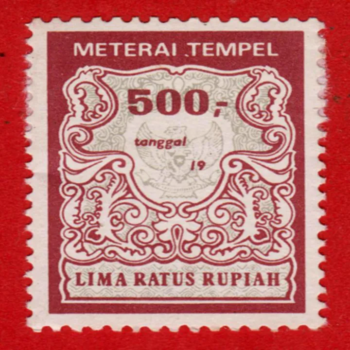 Materai Rp 500 Pemakaian Tahun 1981 sd 1985 | Lazada Indonesia