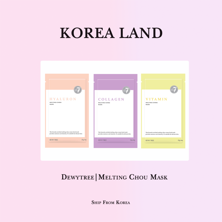 Dewytree | Melting Chou Mask Sheet - Hyaluron/Collagen/Vitamin (27g ...