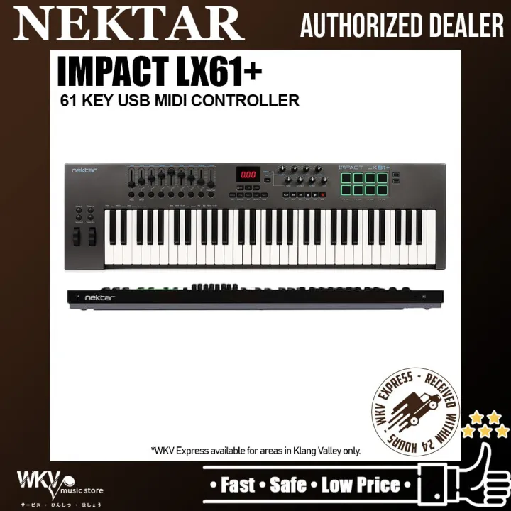 Nektar Impact LX61+ 61-Key Synth Action Keys USB Keyboard Controller ...