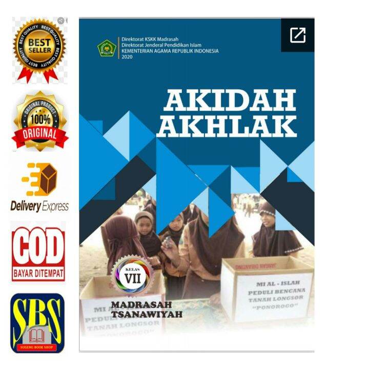 Buku AKIDAH AKHLAK Madrasah Tsanawiyah/MTS kls 7 Direktorat KSKK Madrasah Kemenag RI thn 2020 ...