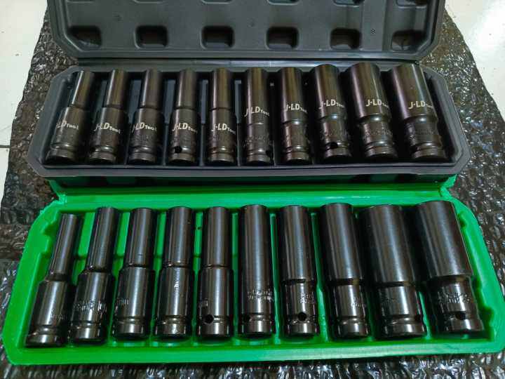 Mata Sok Impact JLD TOOLS Set Lengkap Mata Shock 10 Pcs Panjang CR-V | Lazada Indonesia