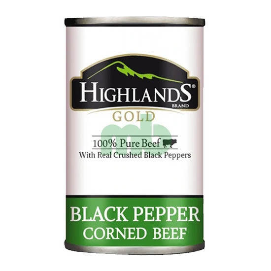 Highlands Gold - w/ Real Crushed Black Peppers - Corned Beef 150g ...