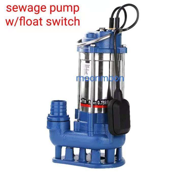 DAYUAN STAINLESS STEEL SUBMERSIBLE SEWAGE PUMP 2HP WITH CUTTER+float ...