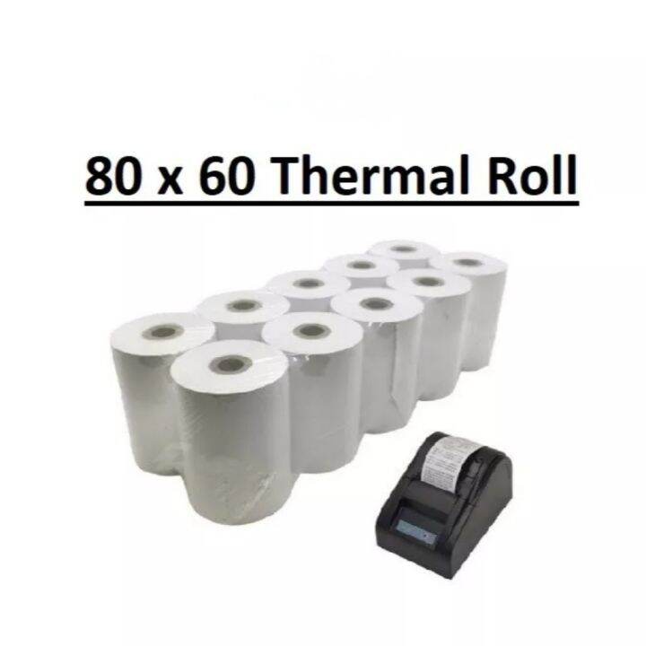 80 x 60 Thermal Paper Roll | Lazada