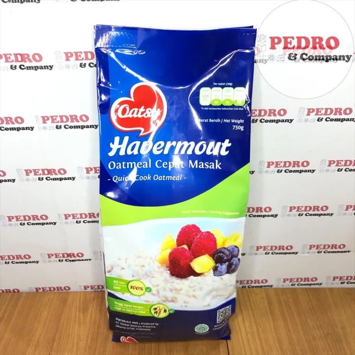 Oatsy havermout oatmeal quick cook 750 gr (biru) | Lazada Indonesia