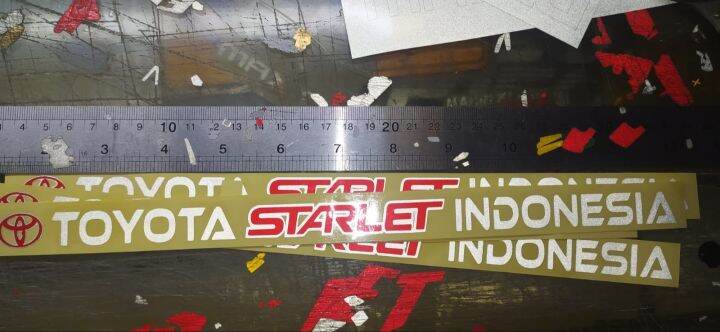 sticker cutting TOYOTA starlet indonesia | Lazada Indonesia