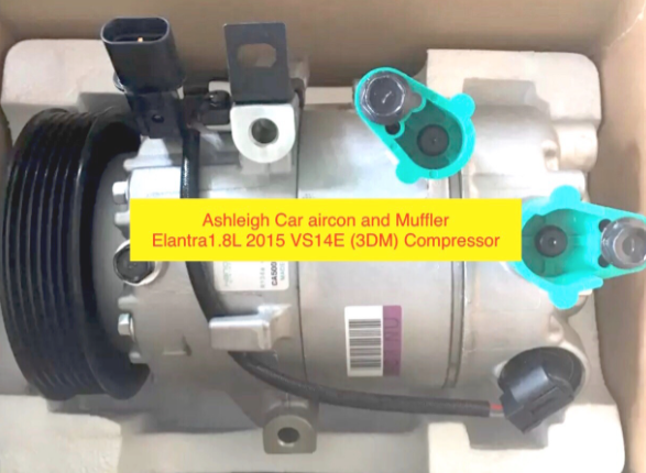 Hyundai Elantra 1.8L (3DM) 2015 VS14E Compressor Car aircon see actual ...